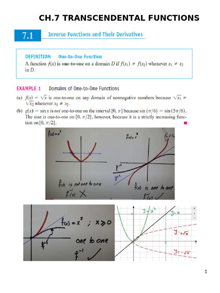 Transcendental functions | PDF