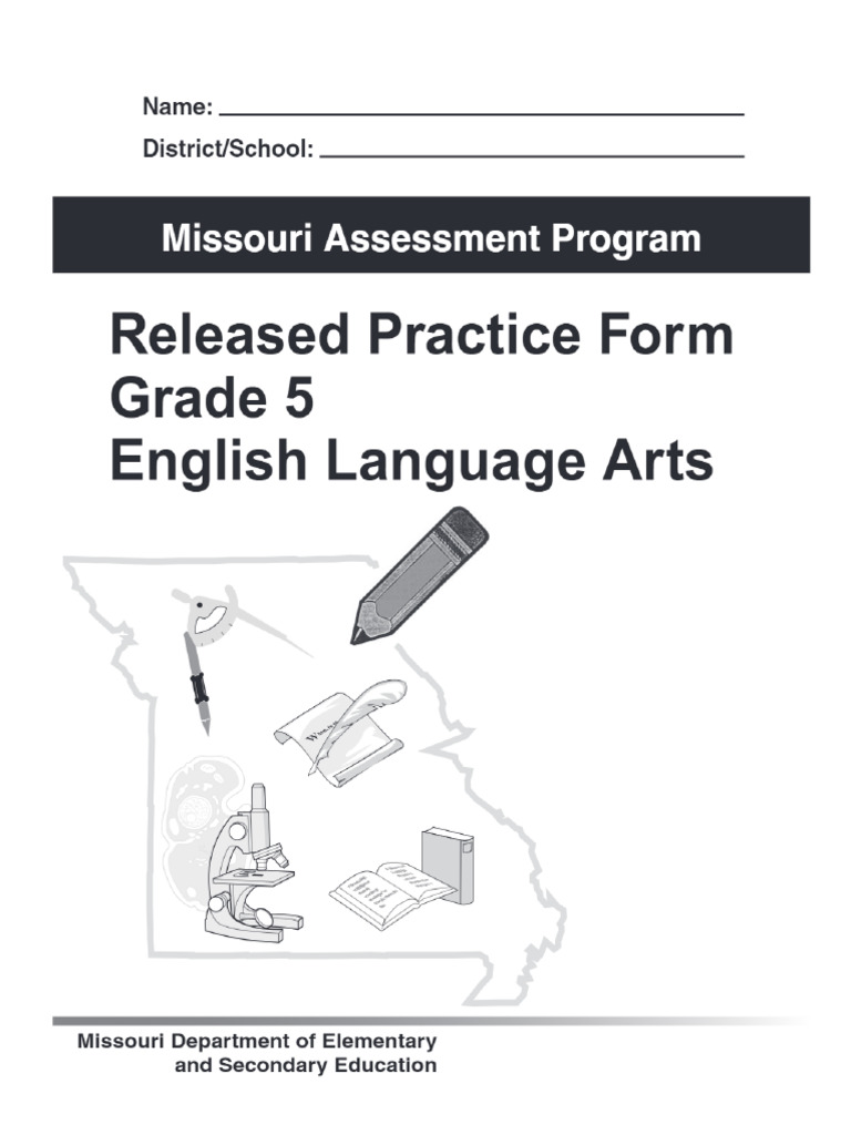 MAP Grade-Level Assessment Practice Form ELA Grade 5 _ Missouri ...