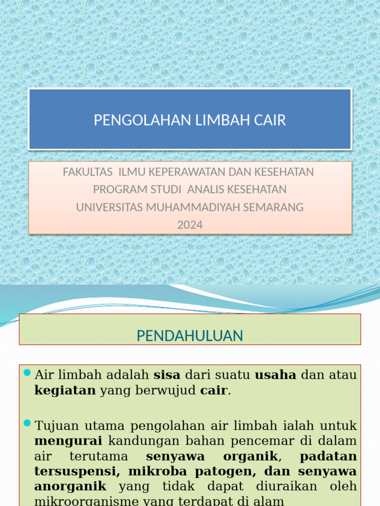 Limbah cair | PDF