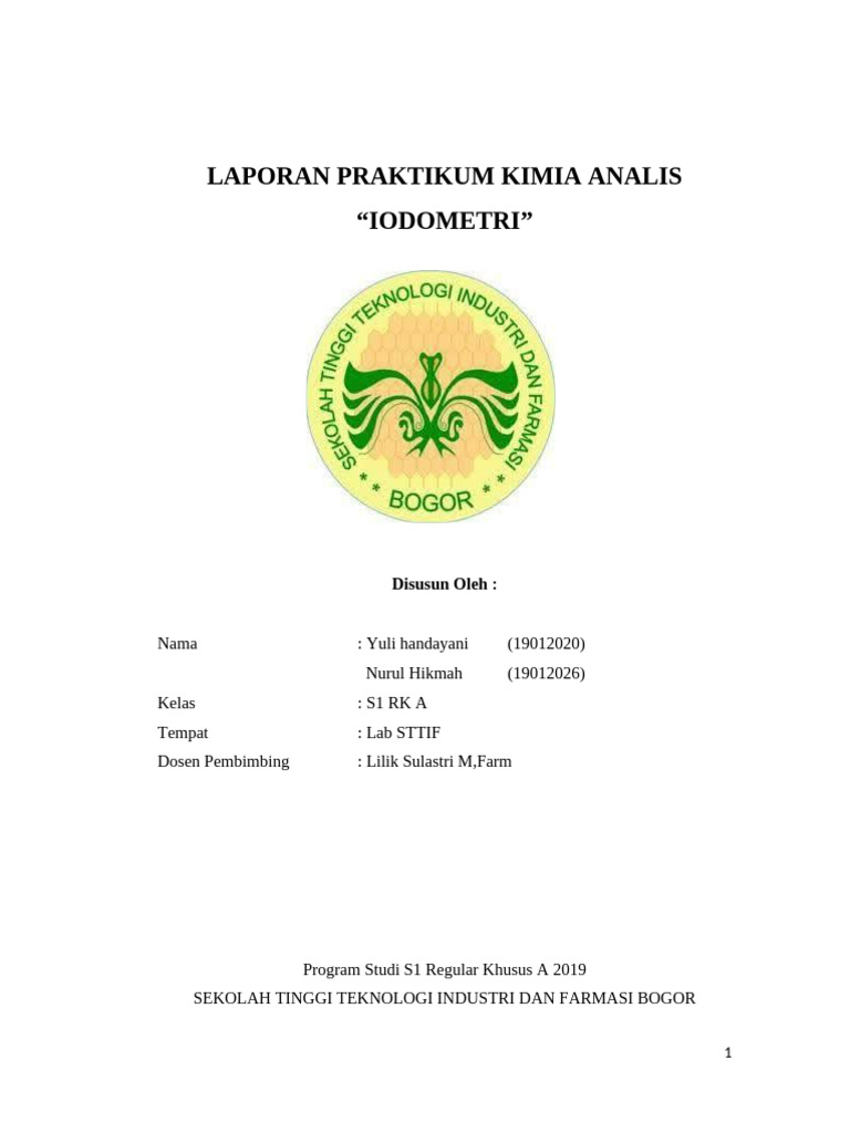 Laporan Prak.5 Kimnal | PDF