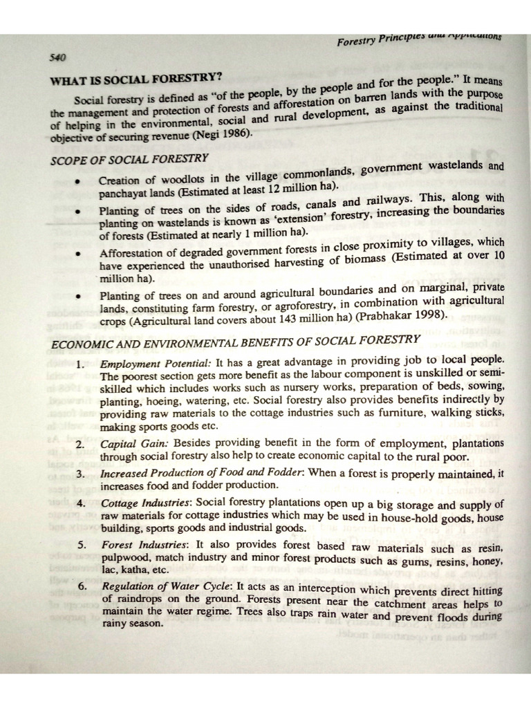 Social Forestry | PDF