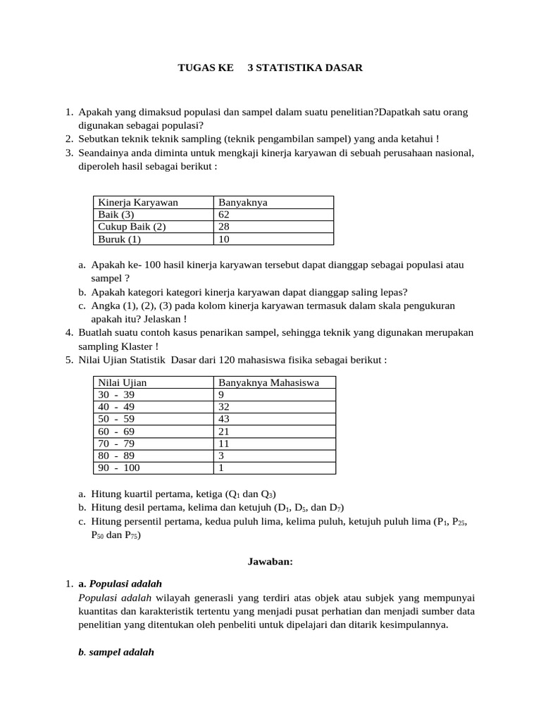 Tugas-3 Statistika | PDF