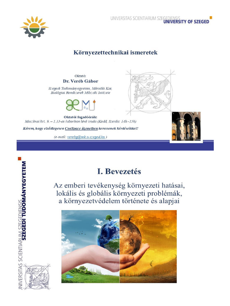 Környezettechnikai Ismeretek - 1cp | PDF