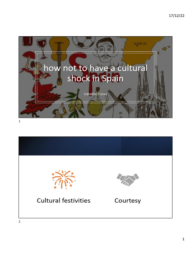 Avoiding cultural shock in Spain | PDF