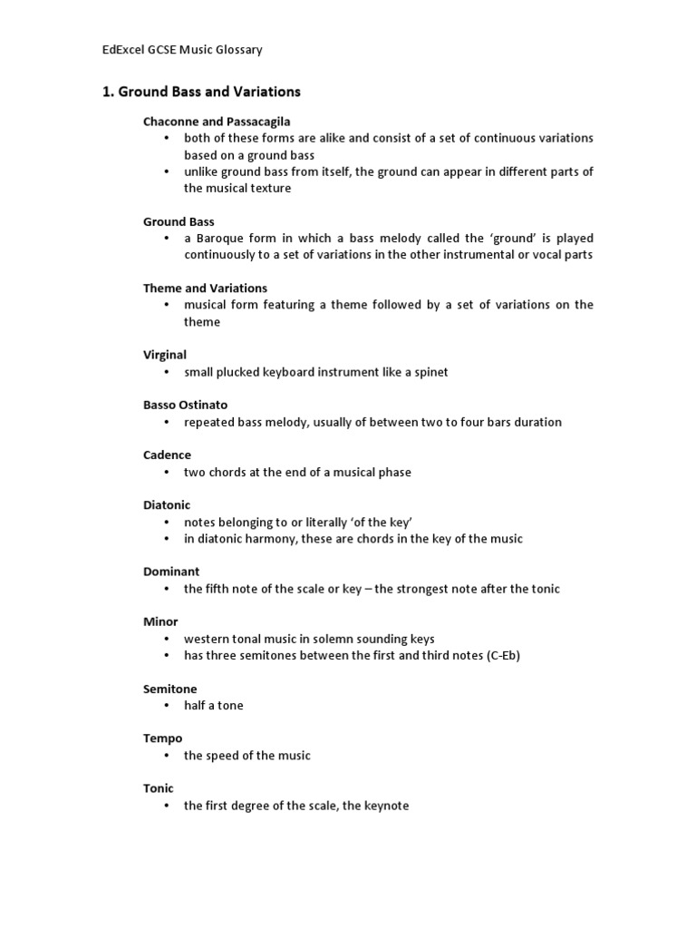 Understanding Ground Bass in Music | PDF | Chord (Music) | Music Theory