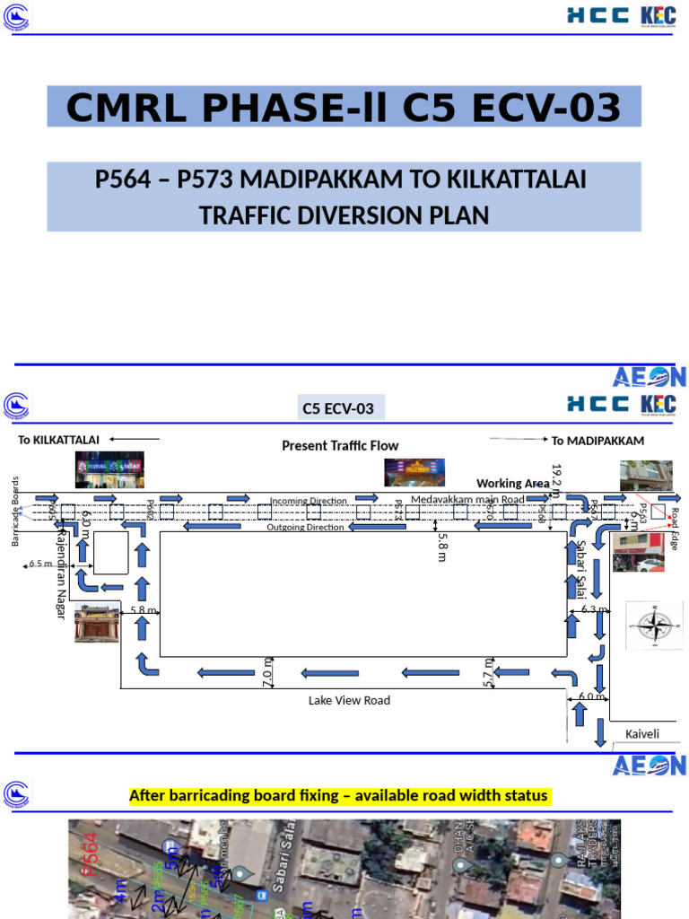 Traffic Diversion Plan for CMRL Phase-II | PDF