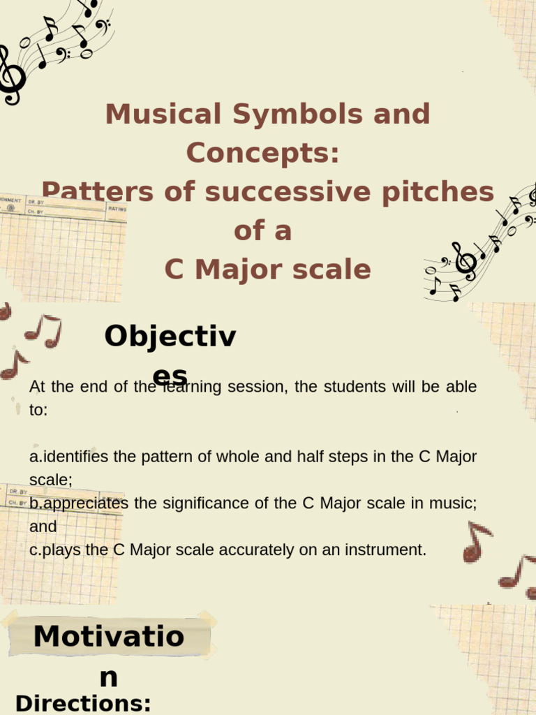 C MAJOR SCALE (Cams) | PDF