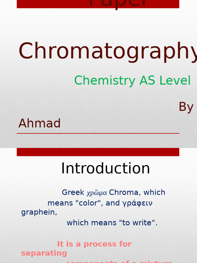 Chromatography | PDF