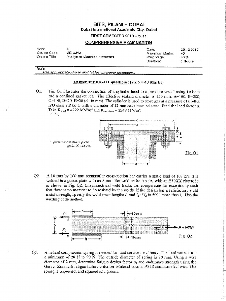 Design of Machine Elements | PDF
