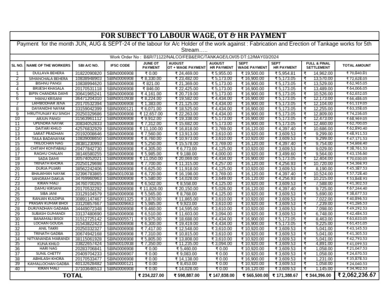Arc Payment Aug & Sept | PDF