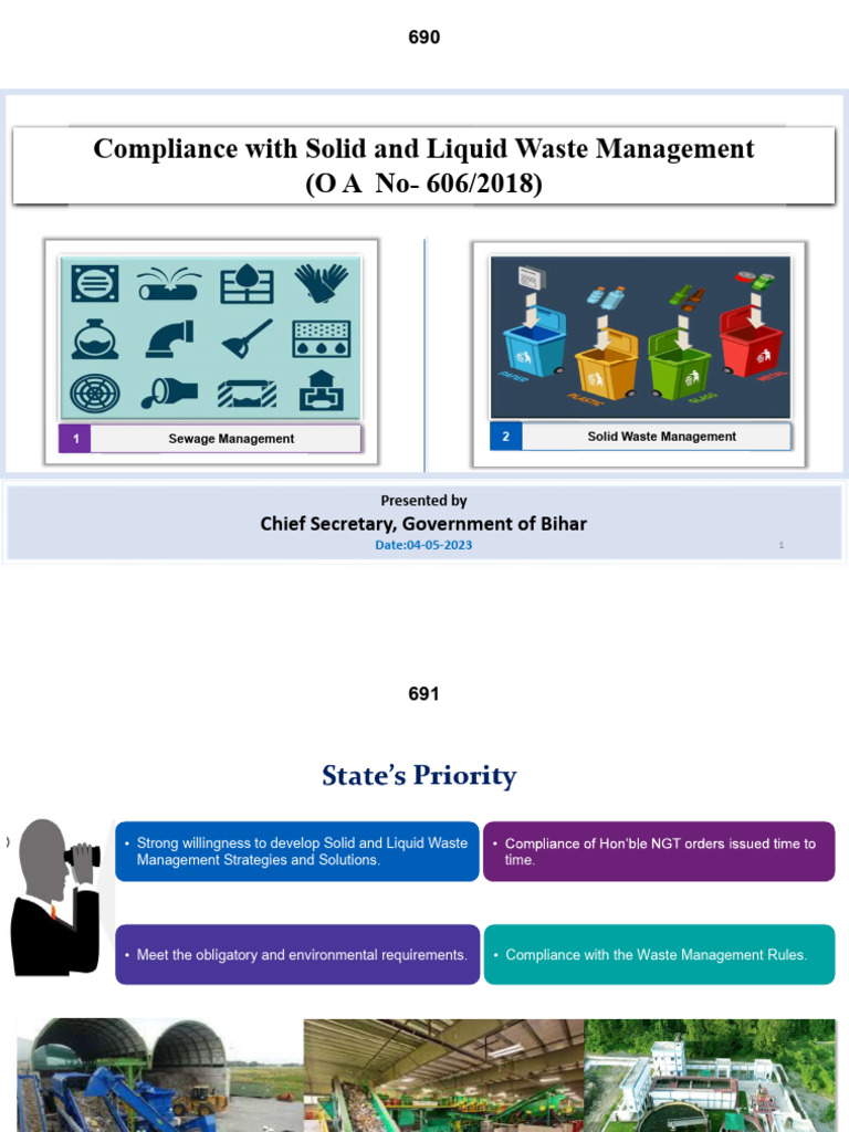 BY GOVT. OF BIHAR IN O.A. NO. 606 of 2018 FOR STATE OF BIHAR (COMPLIANCE OF MSW MANAGEMENT RULES ...
