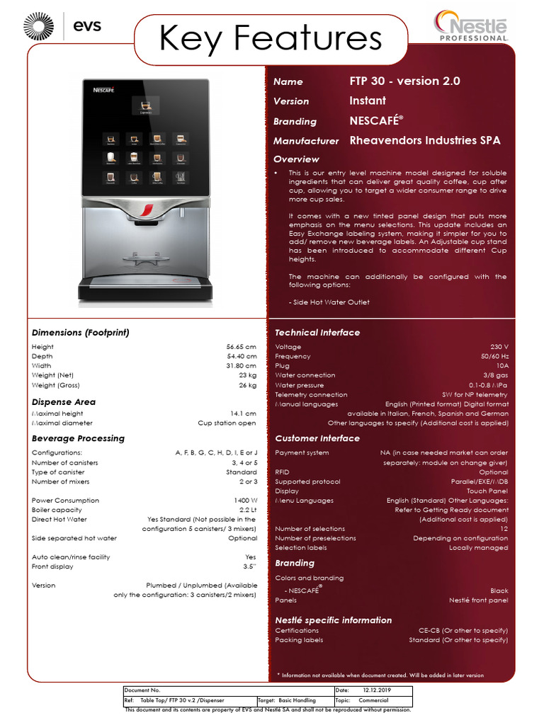 FTP 30 IN 2.0 Key Features GB 20191212 | PDF