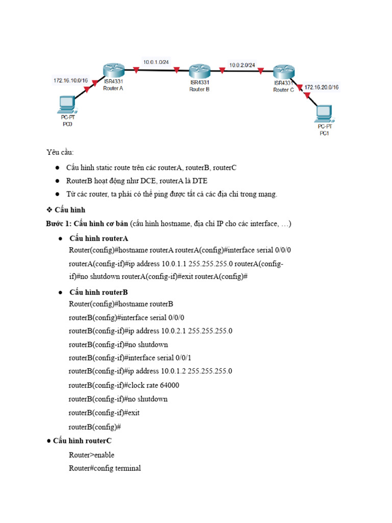 Static Routing | PDF