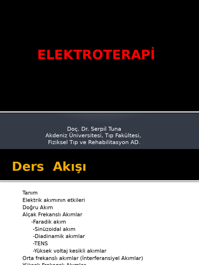 Elektroterapi Serpil | PDF