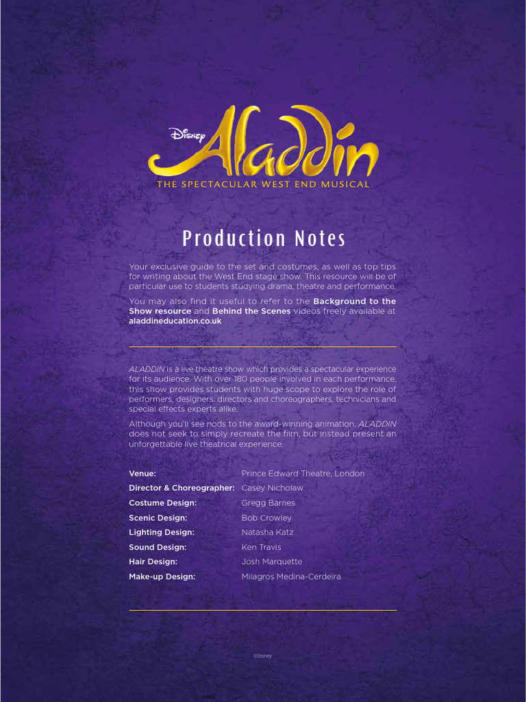 Production Notes | PDF