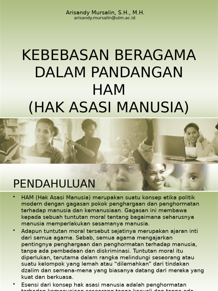 (PPT) Kebebasan Beragama Dalam Pandangan HAM | PDF