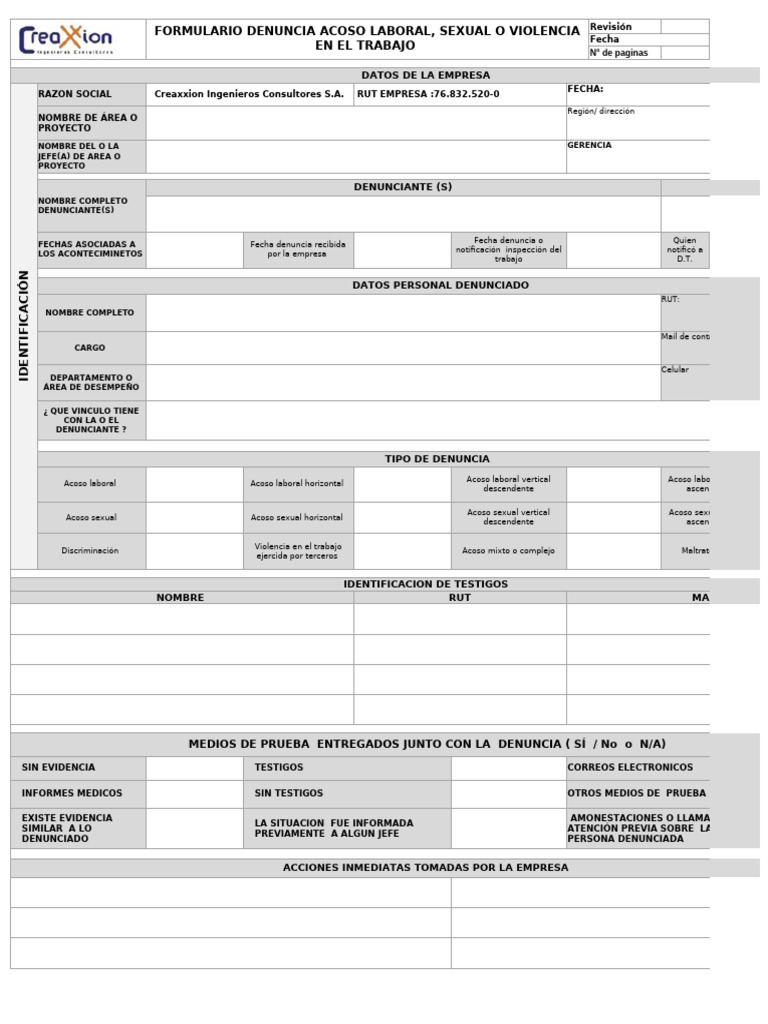 2024_09_02_ Form. DENUNCIA LEY KARIN_ | PDF