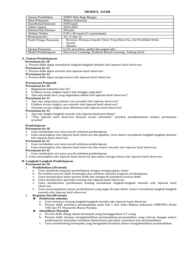 Modul Bind M4 (DL, TS, PBL) - 8 | PDF | Languages | Career & Growth