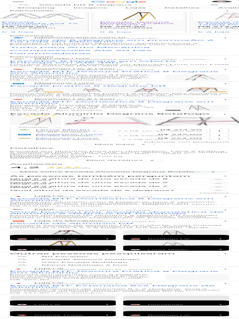 Escada BTF 8 Degraus - Pesquisa Google | PDF