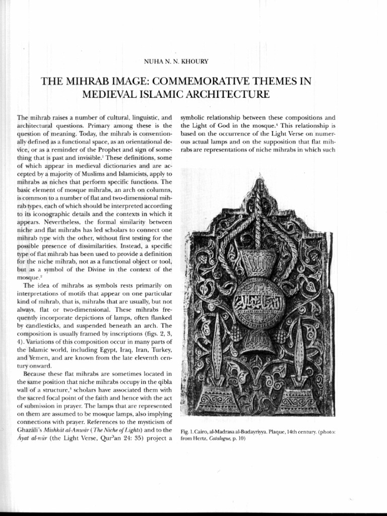 The Mihrab Image | PDF