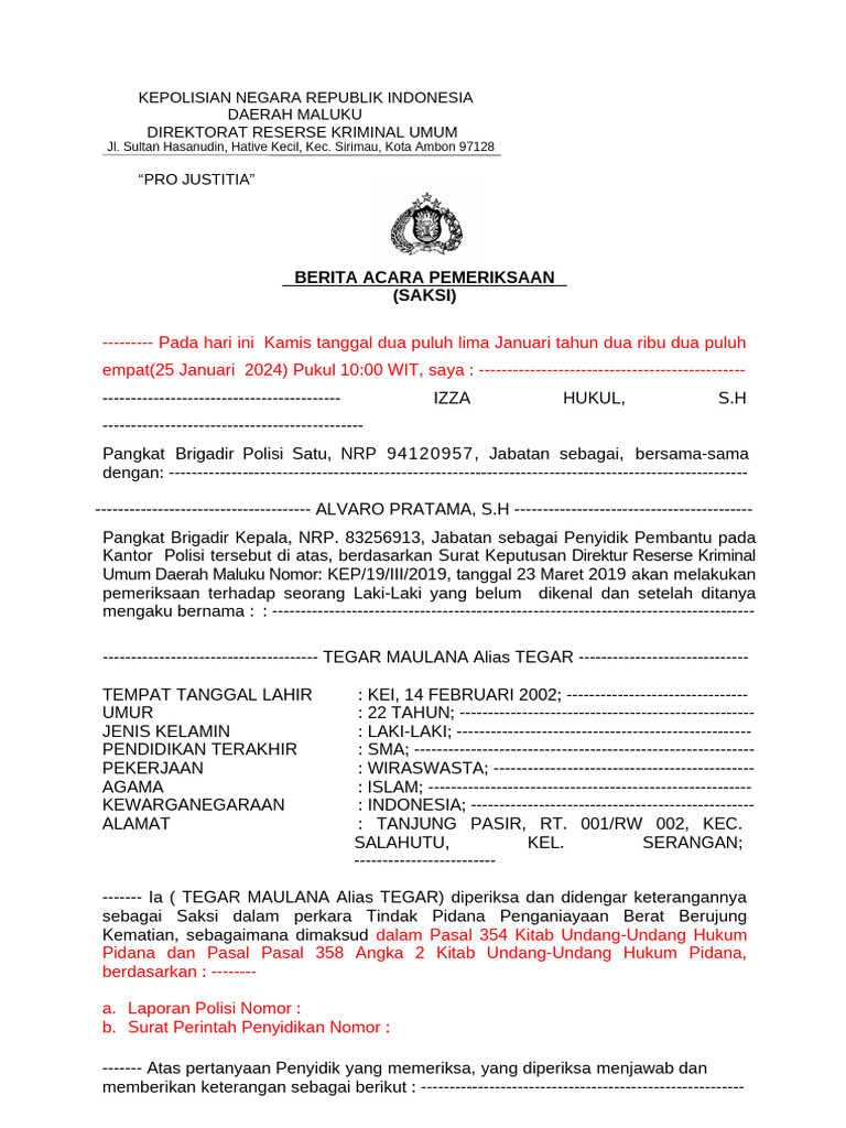 Bap Tegar Maulana Fix | PDF