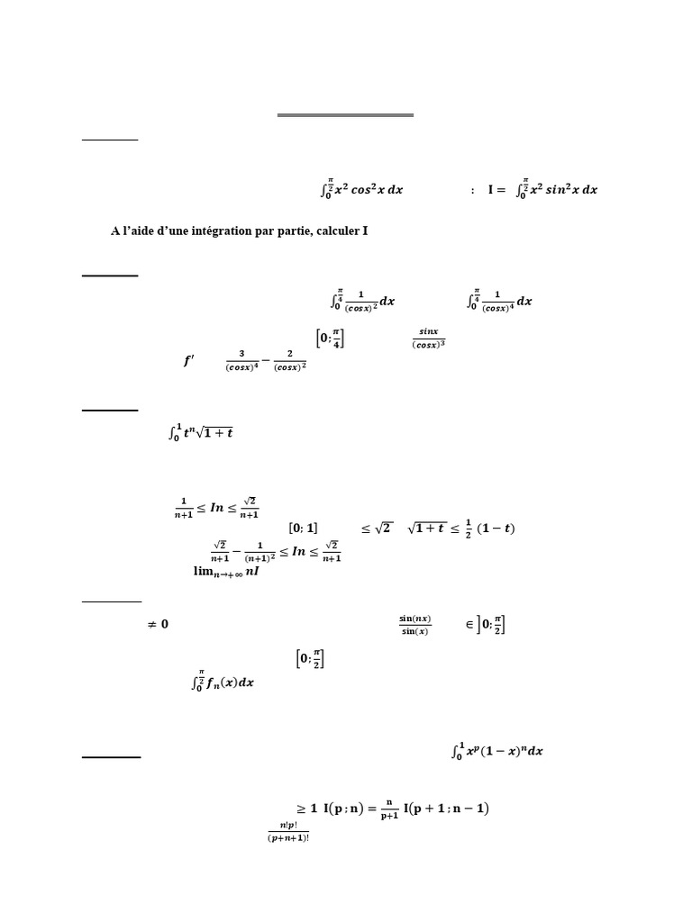 7C Intégral | PDF