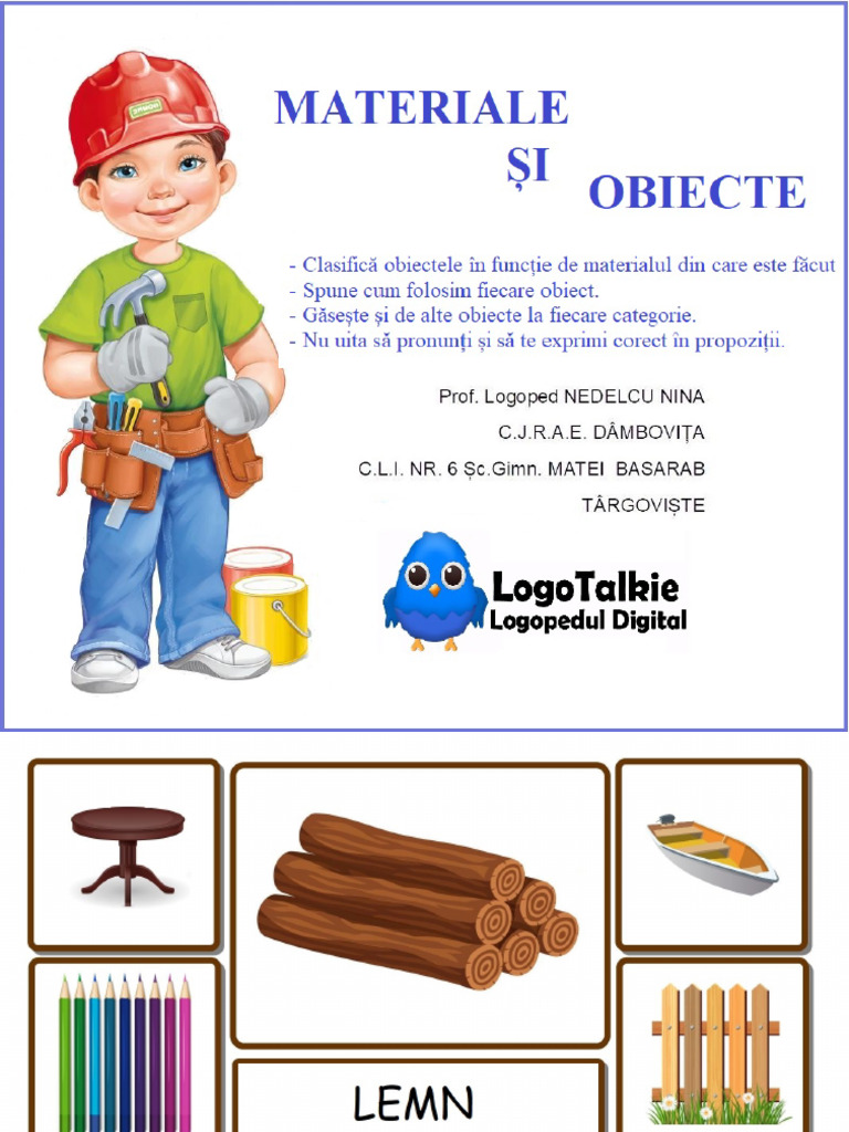 Materiale Si Obiecte | PDF