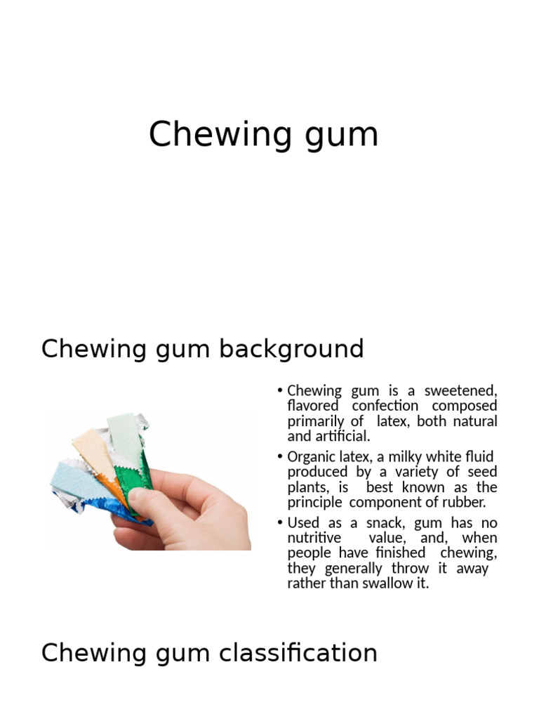 Chewing Gum | PDF