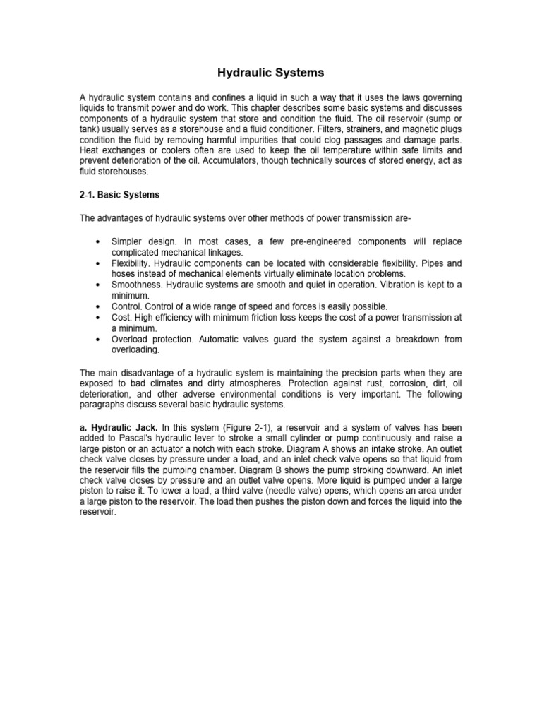 2 Hydraulic Systems | PDF