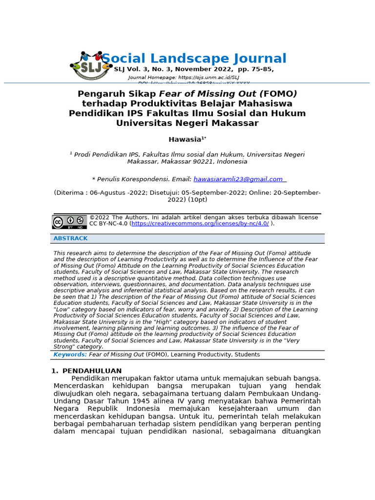 Artikel Penelitian Hawa | PDF