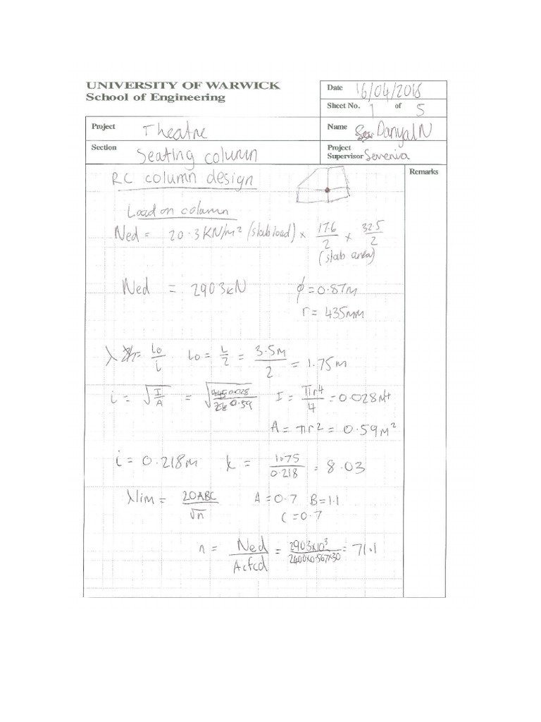 Final Report - Hand Calcs | PDF