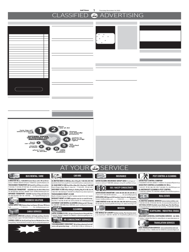 Classified 20231214 1 | PDF | Car Rental