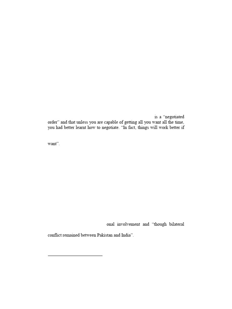 Track II Diplomacy of Pakistan India | PDF