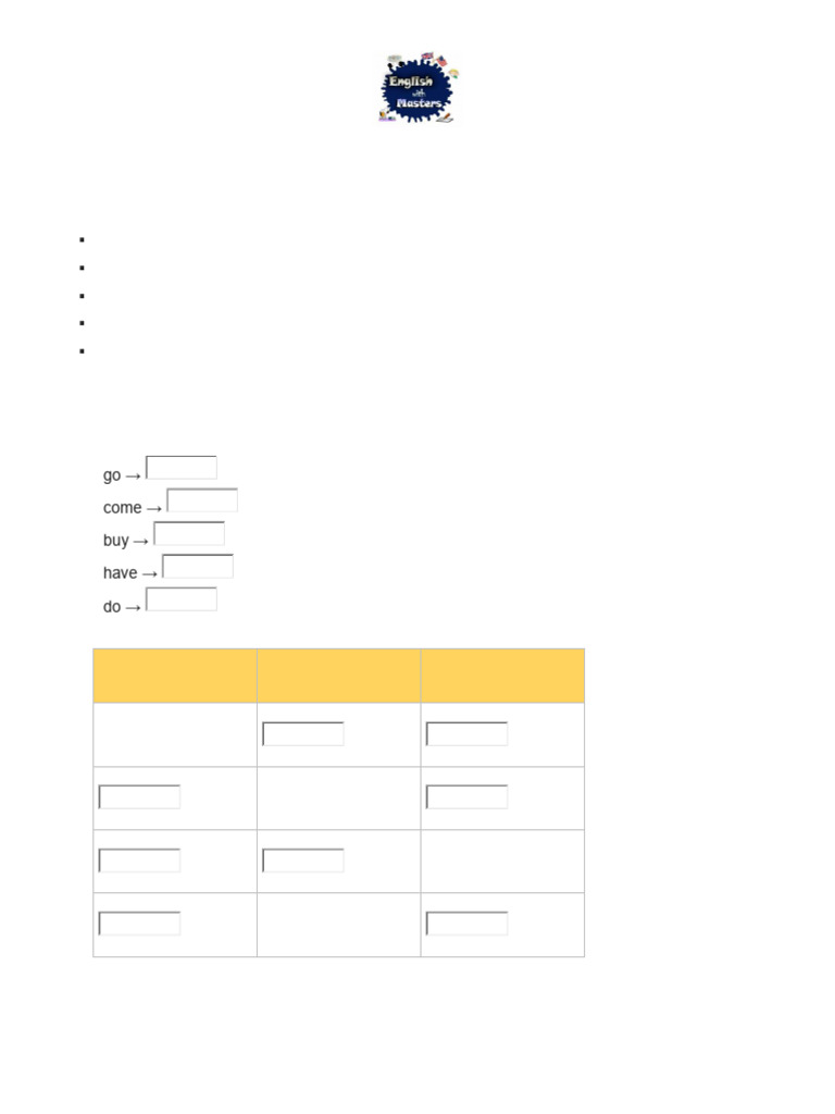 Simple Past Test | PDF