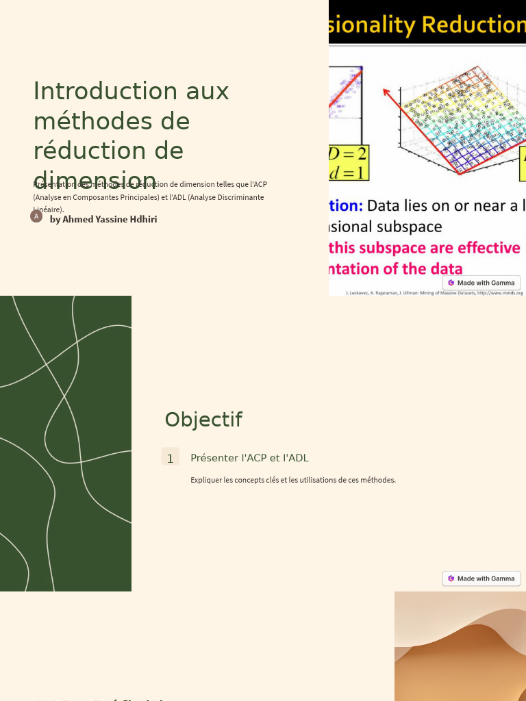Introduction Aux Methodes de Reduction de Dimension | PDF
