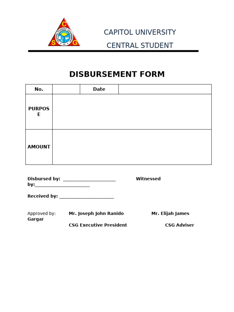 CSG Forms | PDF