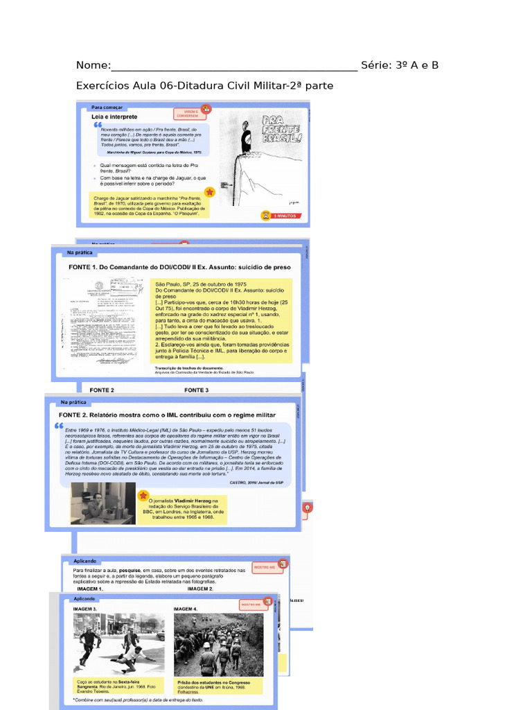 Aula 06 3a Série | PDF