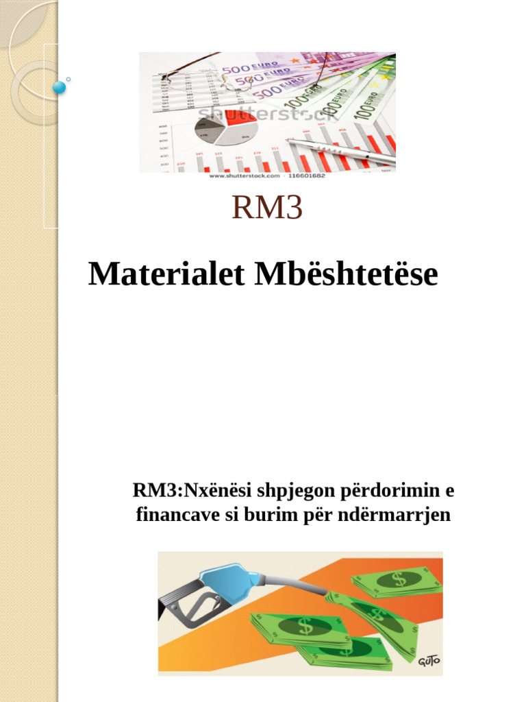 Materjale Mbështetëse - Prezentim - RM3-Menaxhimi Financiar I Ndermarrjes, KL XII | PDF