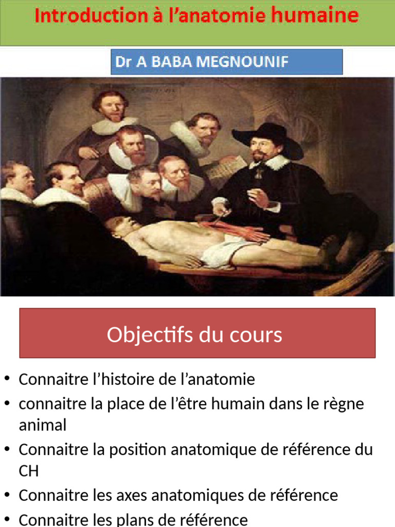 1 Introduction A L'anatomie Promo 2022 | PDF