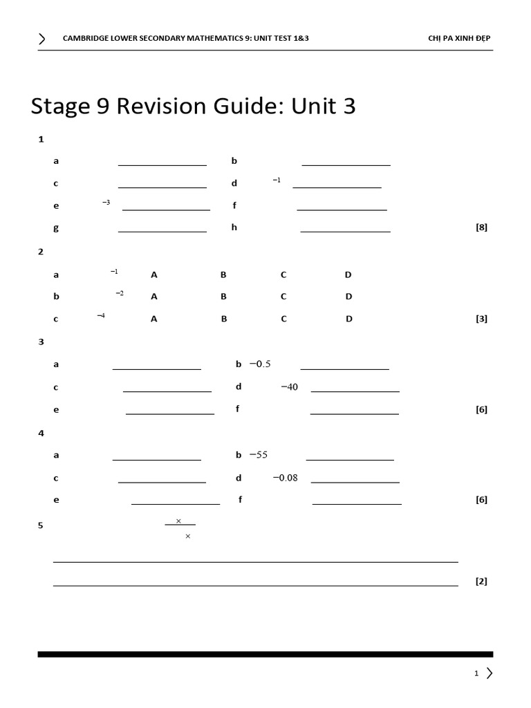 Unit 3 End of Unit Test | PDF
