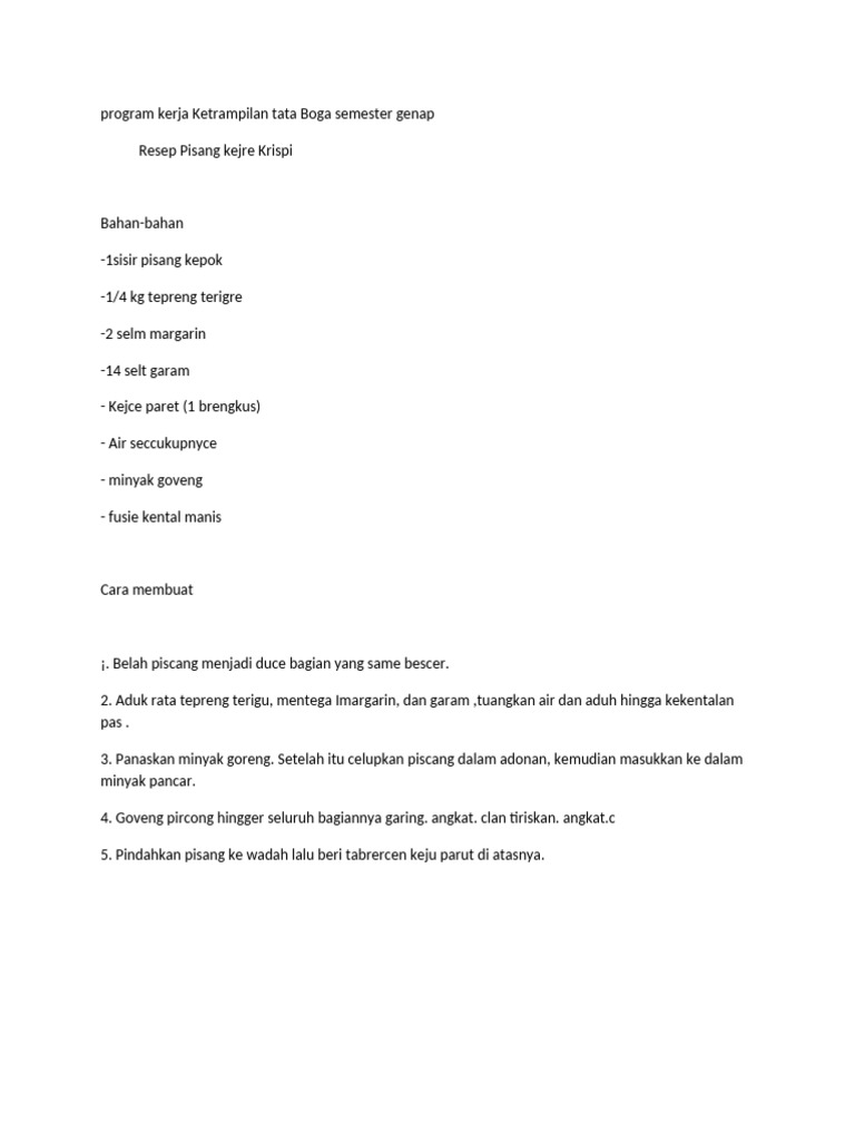 Program Kerja K-WPS Office | PDF