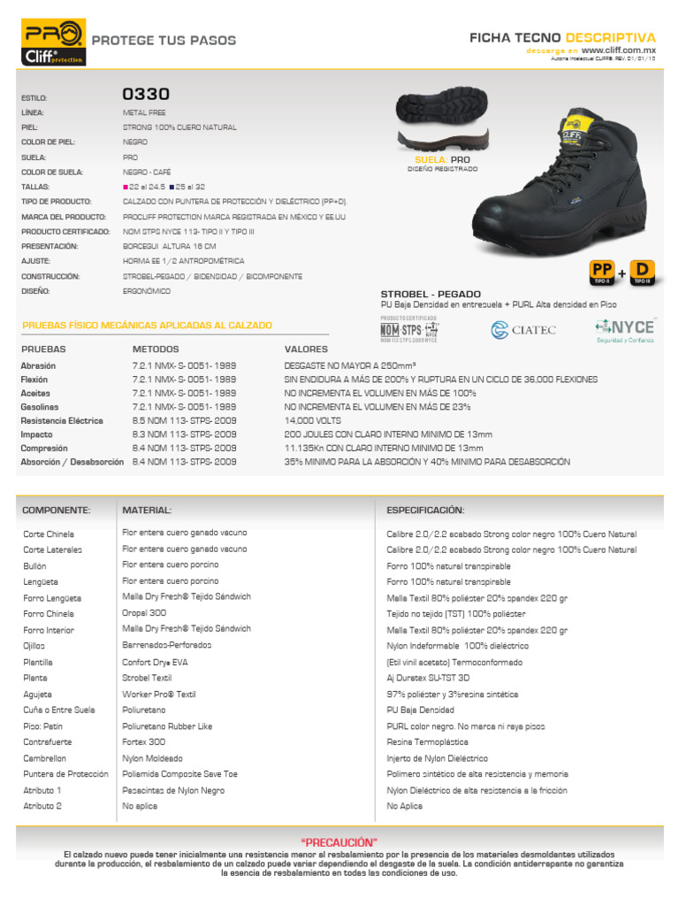 Ficha Tecnica 0330 | PDF