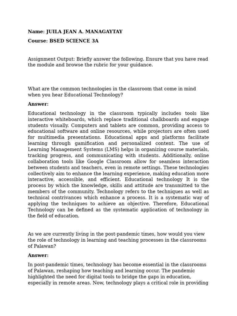 Output Assignment in TTL 1 | PDF