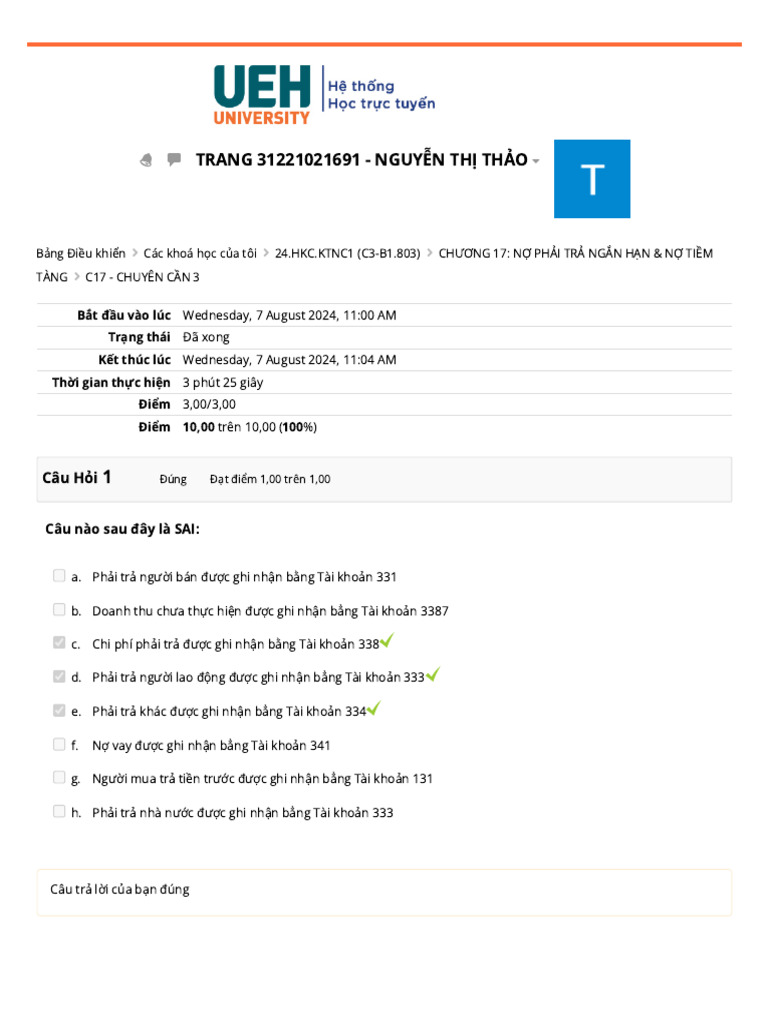 C17 - CHUYÊN CẦN 3 - DA | PDF