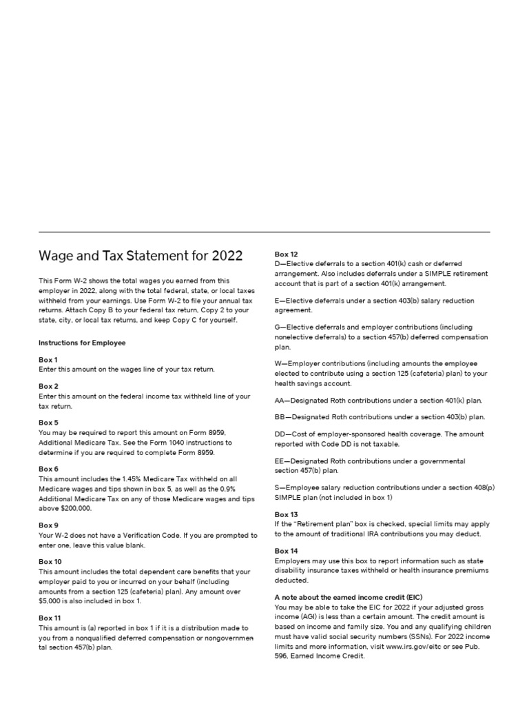 Square 2022 W-2 | PDF