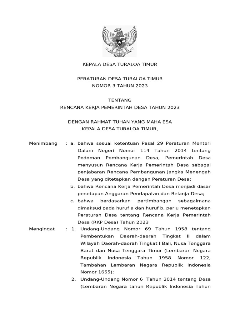 Perdes Rkpdesa | PDF