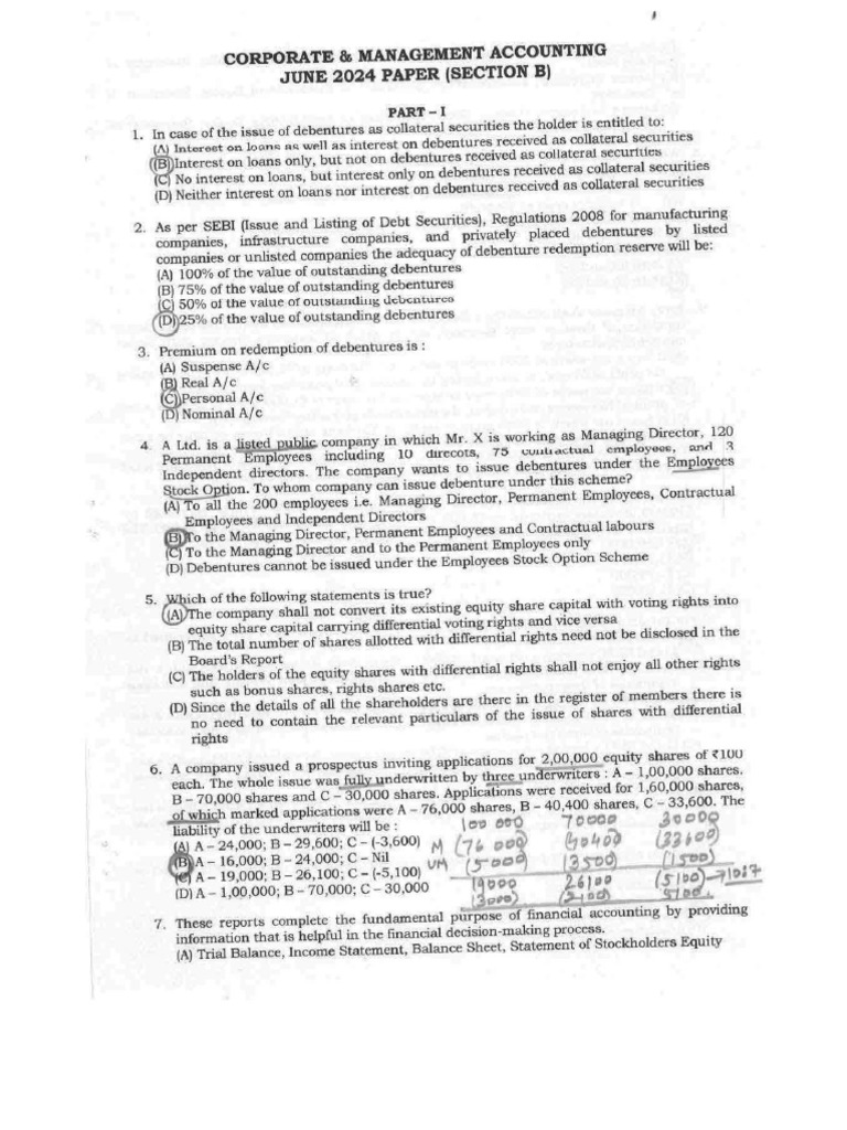 Cma June 24 Answers | PDF