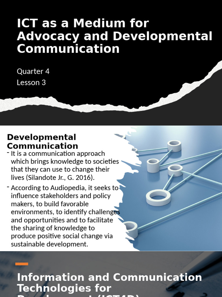 EmTech Lesson 3 ICT As A Medium For Advocacy and Developmental | PDF