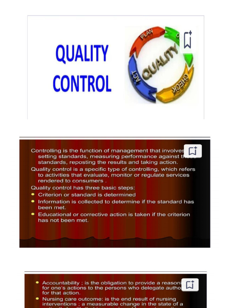 Quality Control | PDF