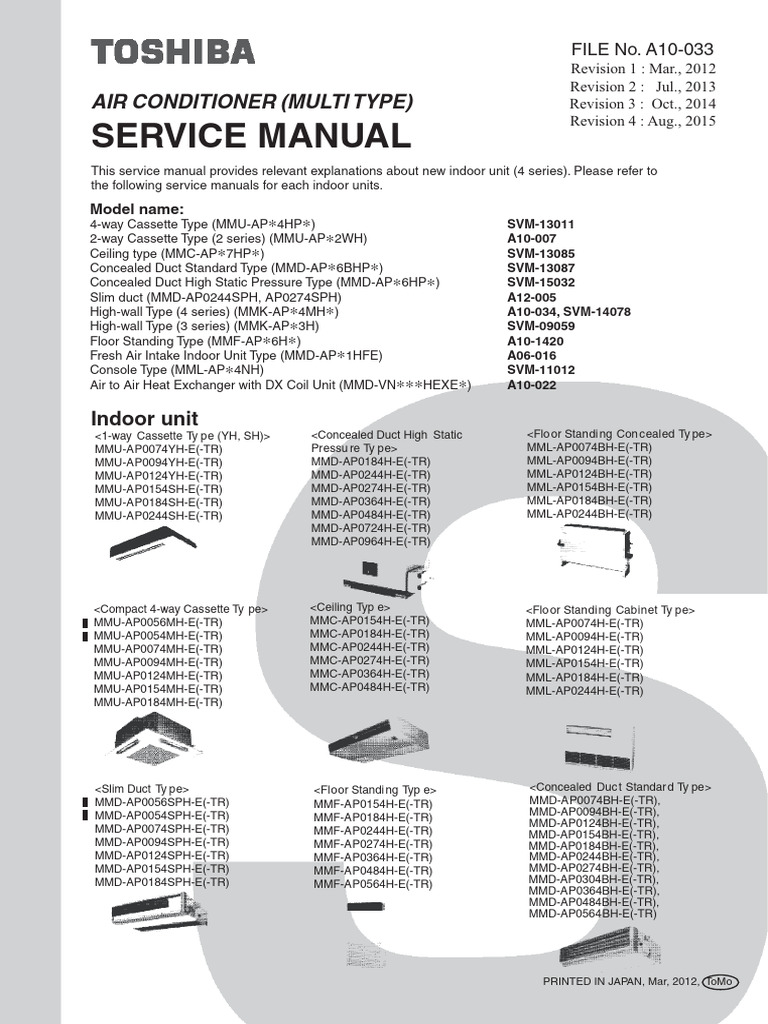 Toshiba Service Manual 10-033 | PDF